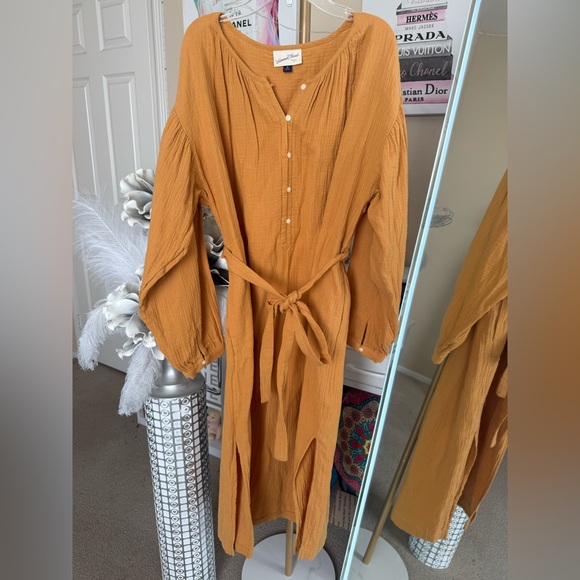 Universal Thread | Dresses | Universal Thread Long Sleeve Mustard Dress ...